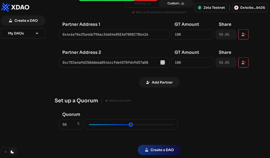 Create DAO - Kambria